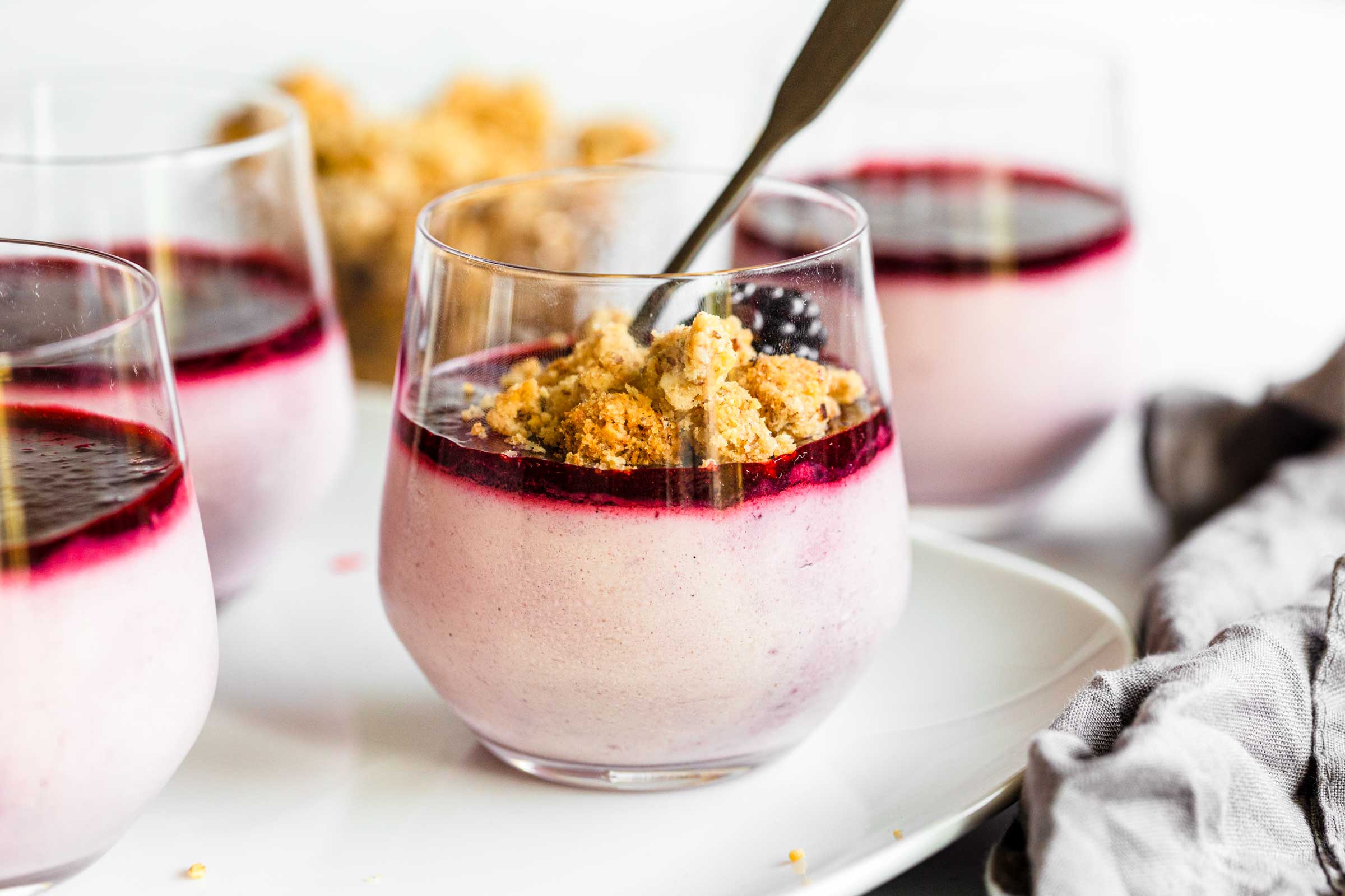 Blackberry Mousse with Rosemary Crumble | Jernej Kitchen