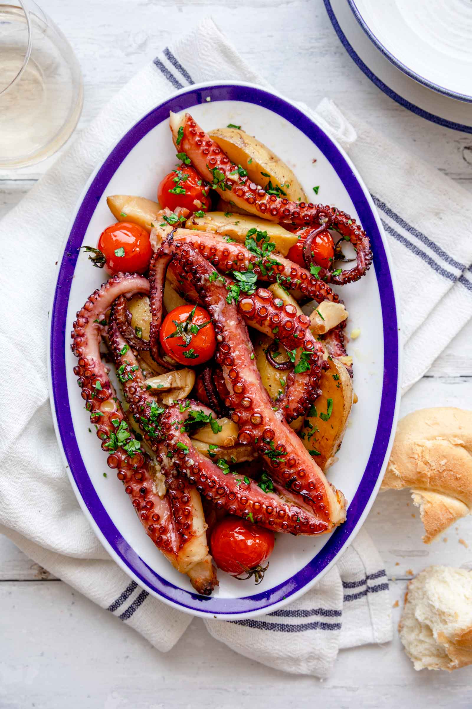 Baked Octopus with Potatoes | Jernej Kitchen