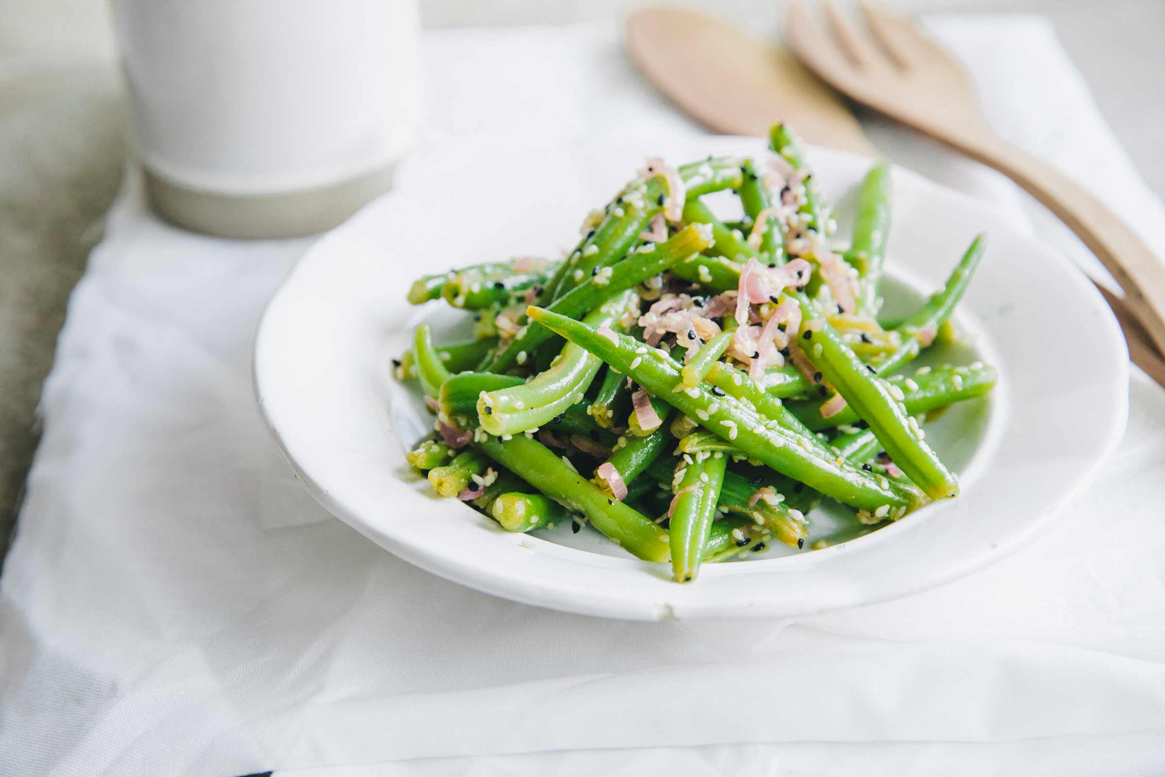 String bean salad with sesame seeds | Jernej Kitchen