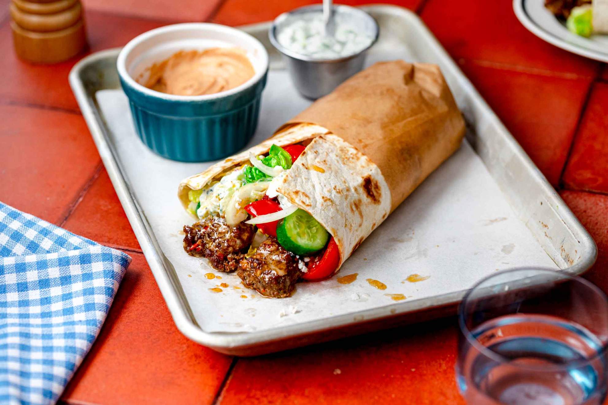 Sheet Pan Kebab Wrap (Easy Mediterranean Dinner) | Jernej Kitchen