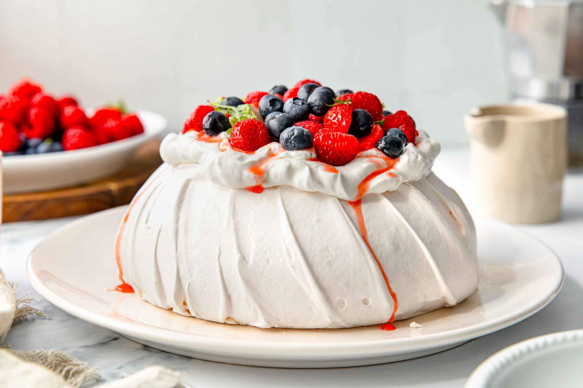 Berry Pavlova with Whipped Cream | Jernej Kitchen