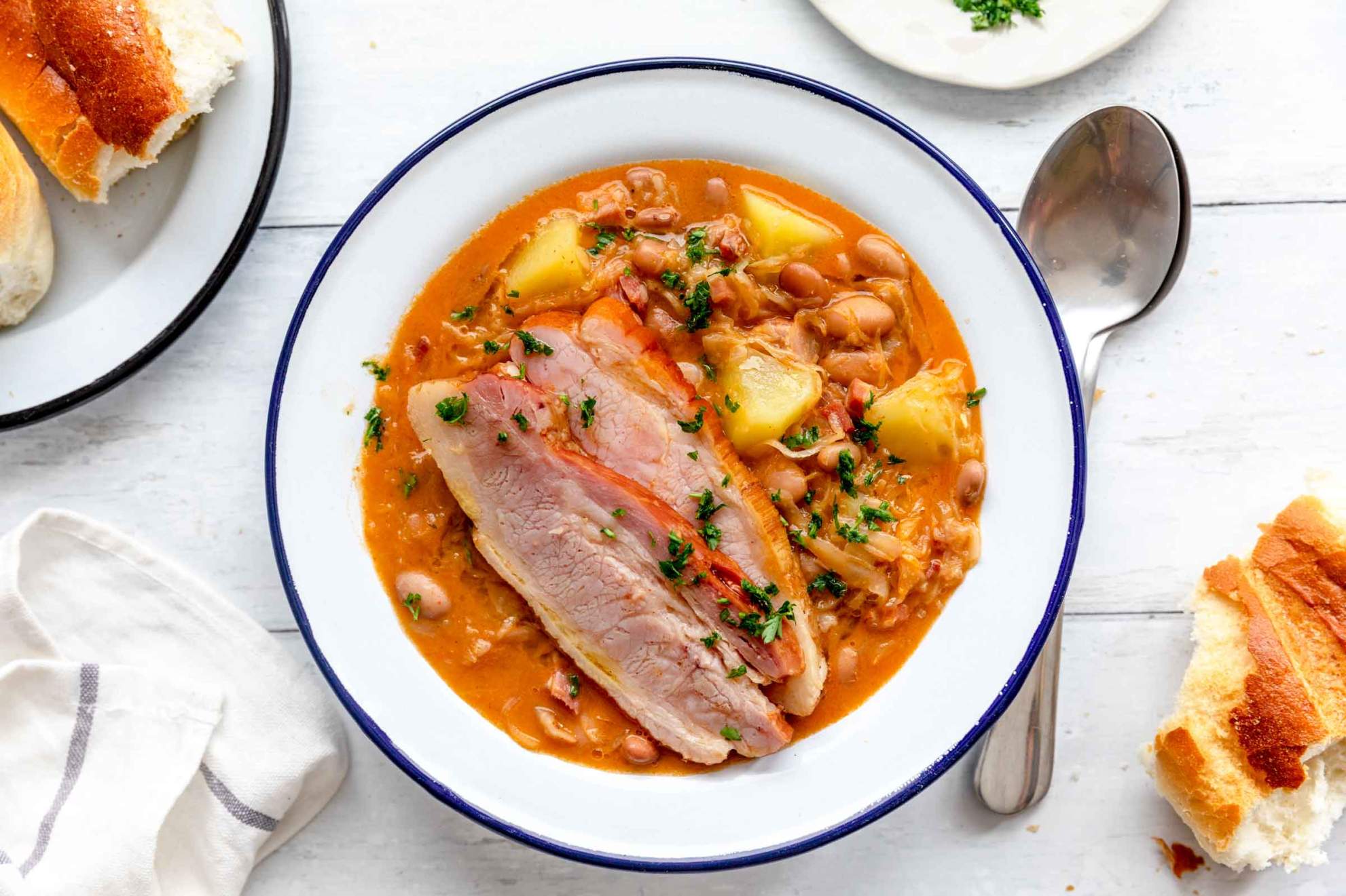 Sauerkraut Pork and Bean Stew (Slovenian Jota) | Jernej Kitchen