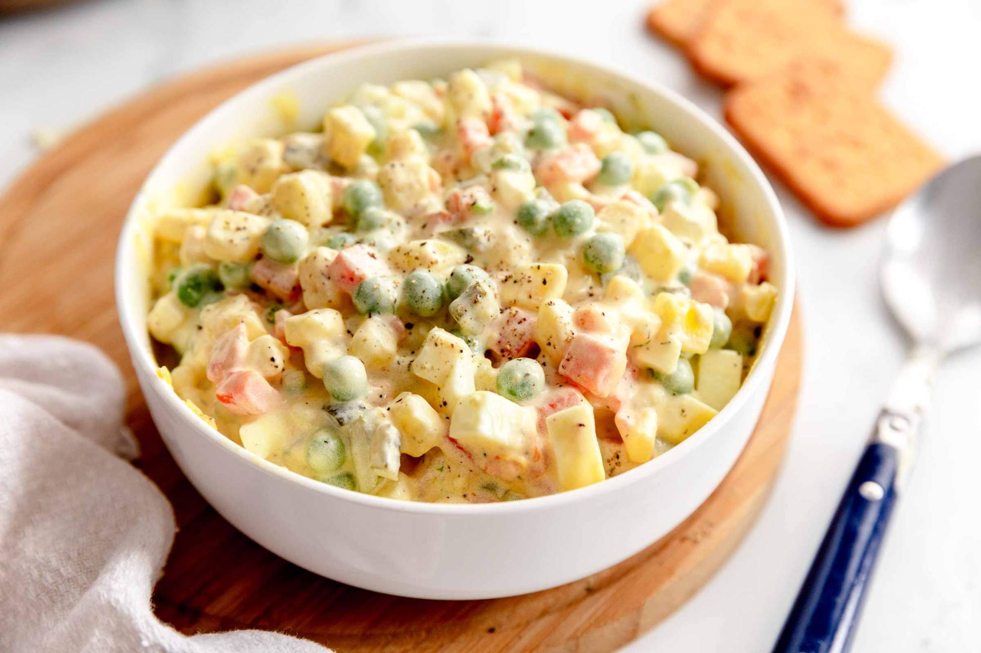 Olivier Salad (Vegetarian recipe) | Jernej Kitchen