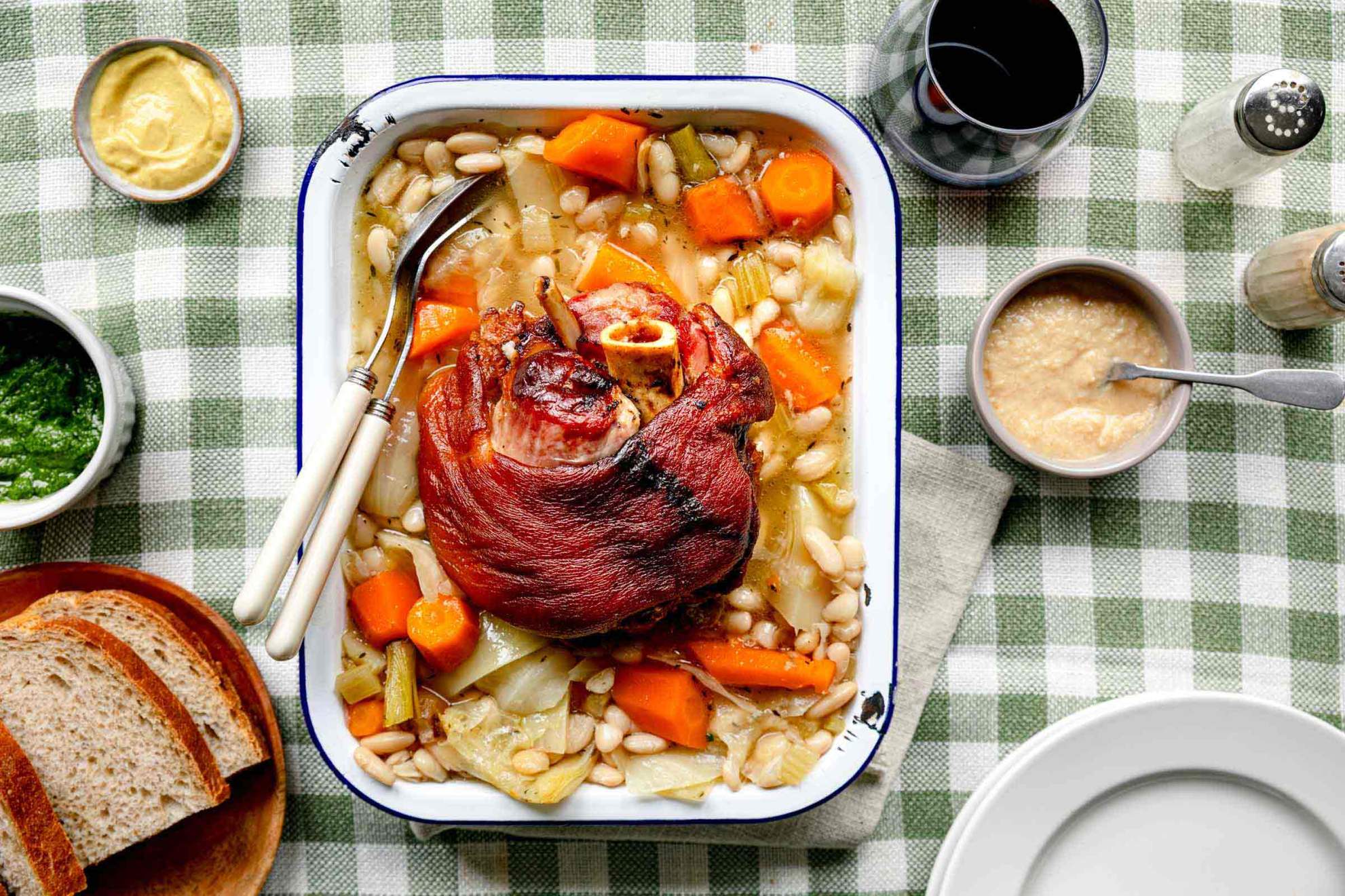 Roasted Ham Hock with Vegetables | Jernej Kitchen